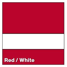Rowmark F222-602 Red/White Safe-T-Mark - Multi-Craft Plastics