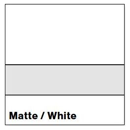 Rowmark 312-201 Matte/White ULTRAMATTES REVERSE - Multi-Craft Plastics